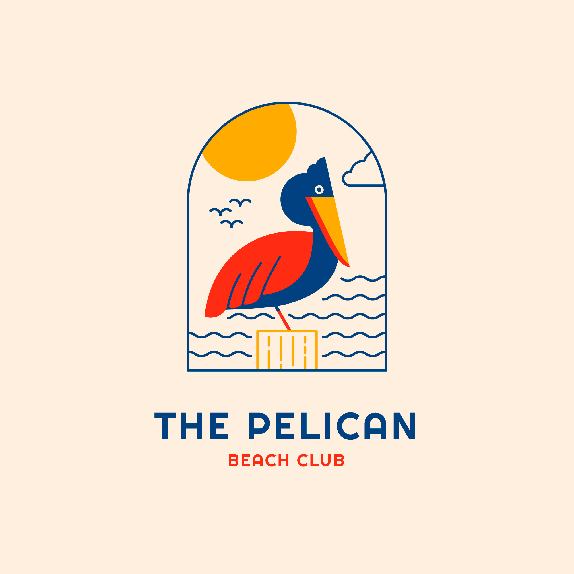 Beach Club Logo Collection by María Carolina Rico Bernal on Dribbble