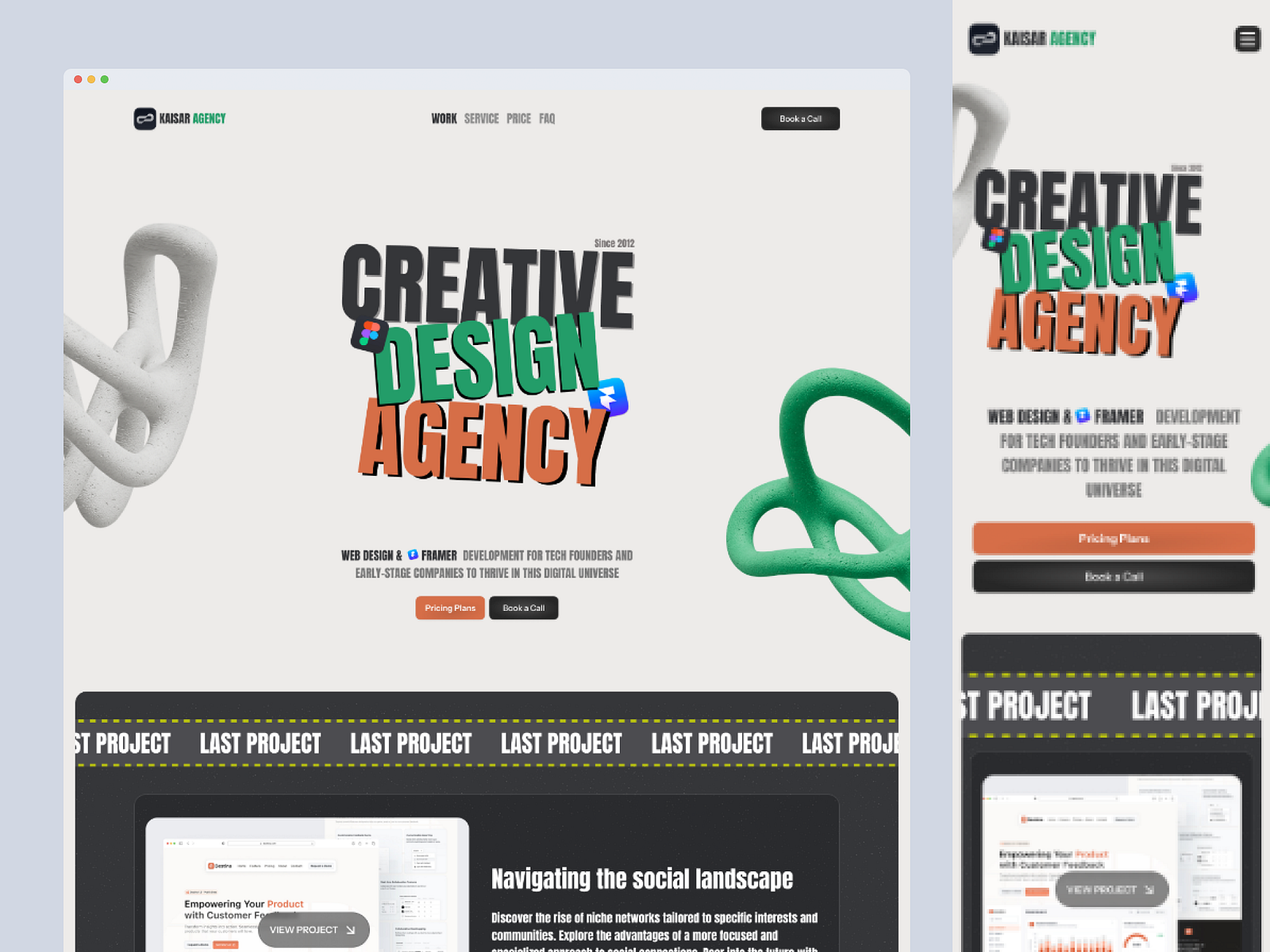 Creative Design Agency Website by Asril Mochammad on Dribbble