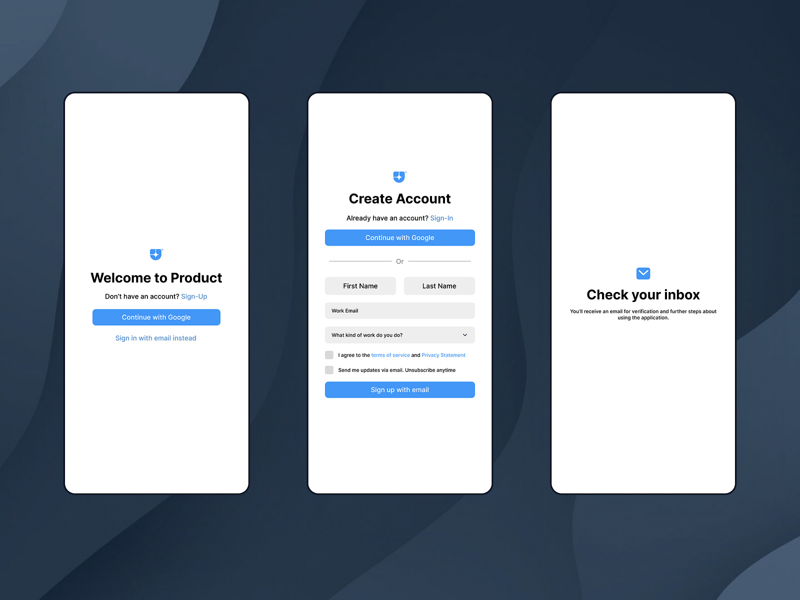 Mobile App - SignUp Flow by Burhan Lakdawala on Dribbble