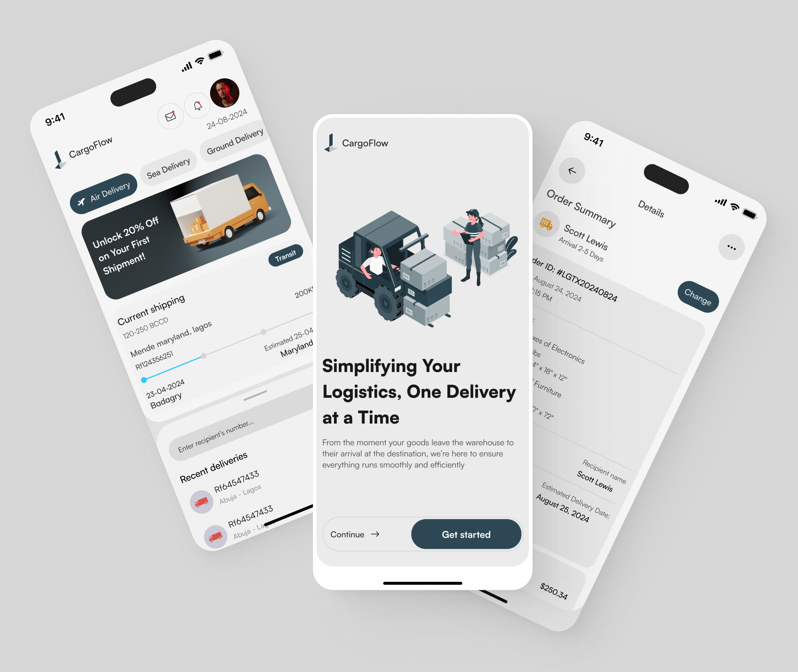 CargoFlow - Logistics Mobile App by Zakariya Buhari on Dribbble