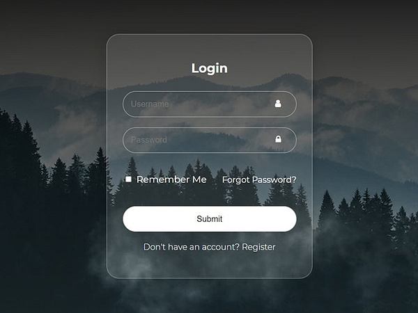 Glassmorphism login form UI Design by divinectorweb on Dribbble
