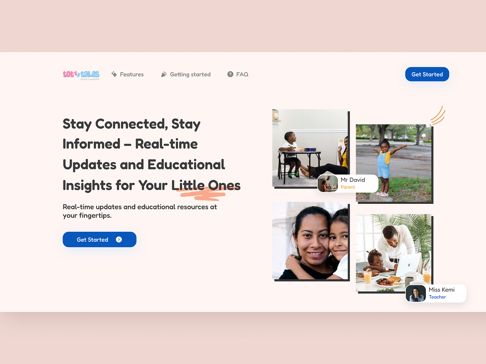 Tottales - Kids Hero UI by David Ayewah on Dribbble