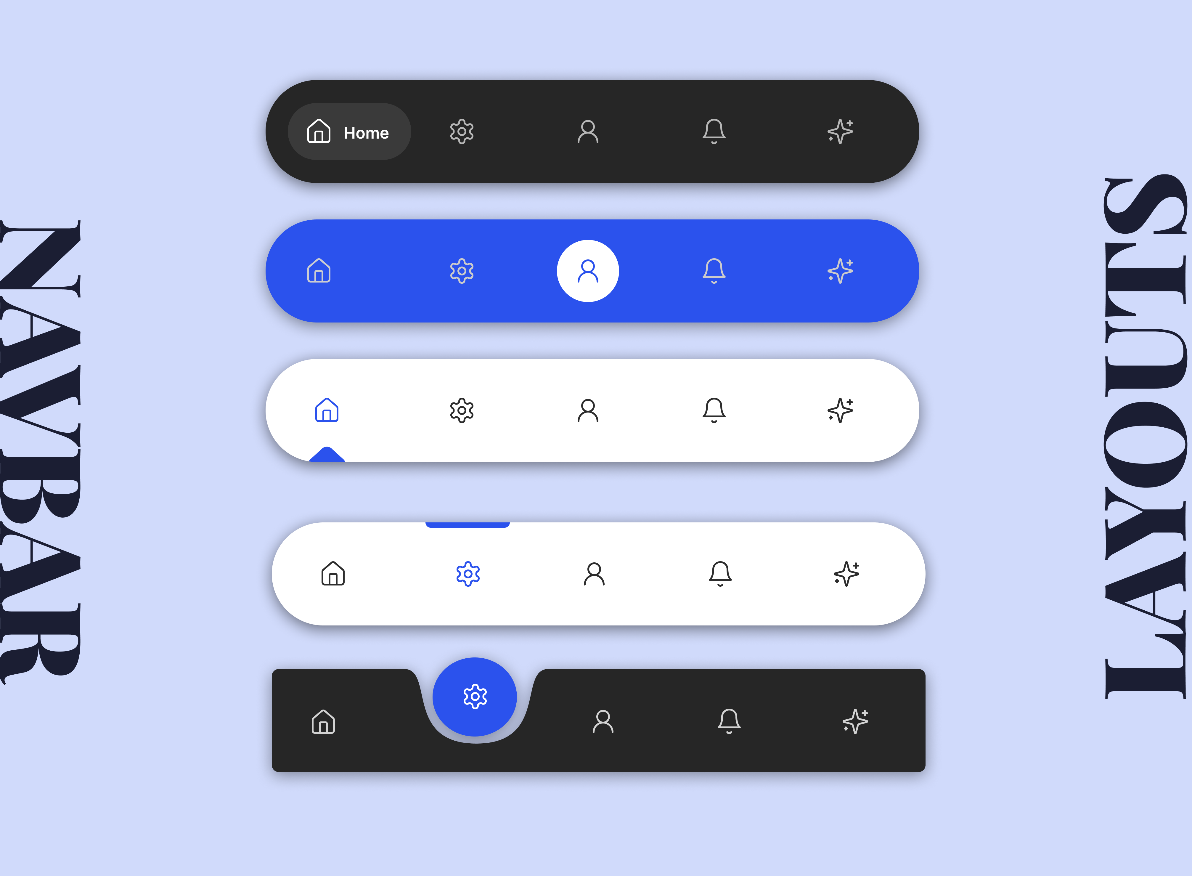 Navbar UI kit Layouts by Rimsha Arshad on Dribbble