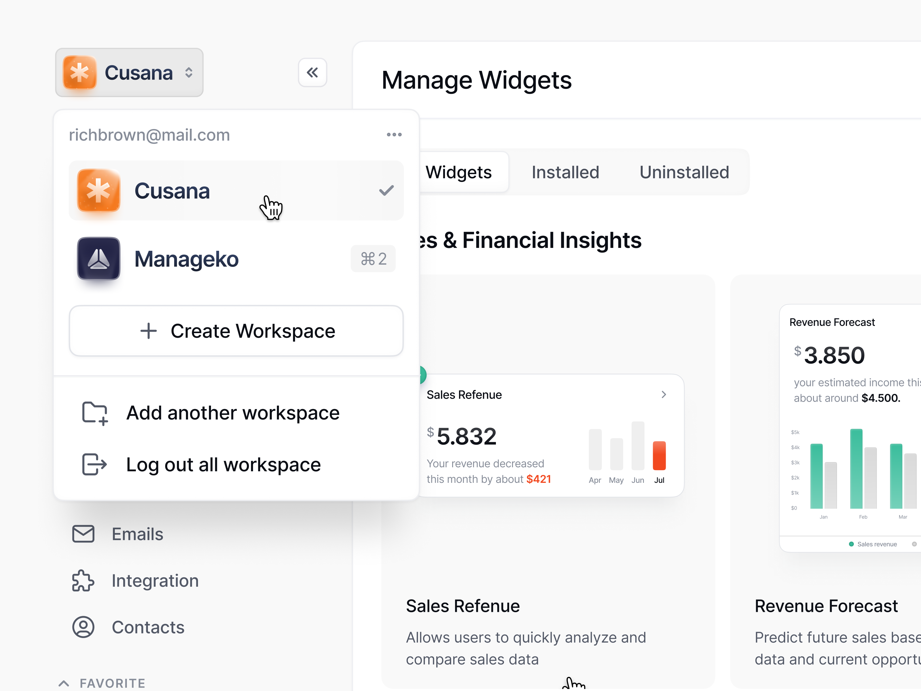 Profile Popup Concept by Ali Husni for Enver Studio on Dribbble