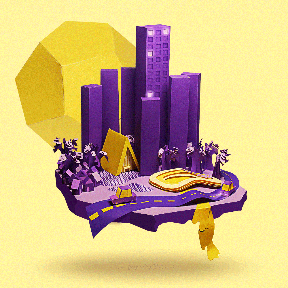 Papercut Illustration: Londrina's 80th anniversary by Danielle Gracioso ...