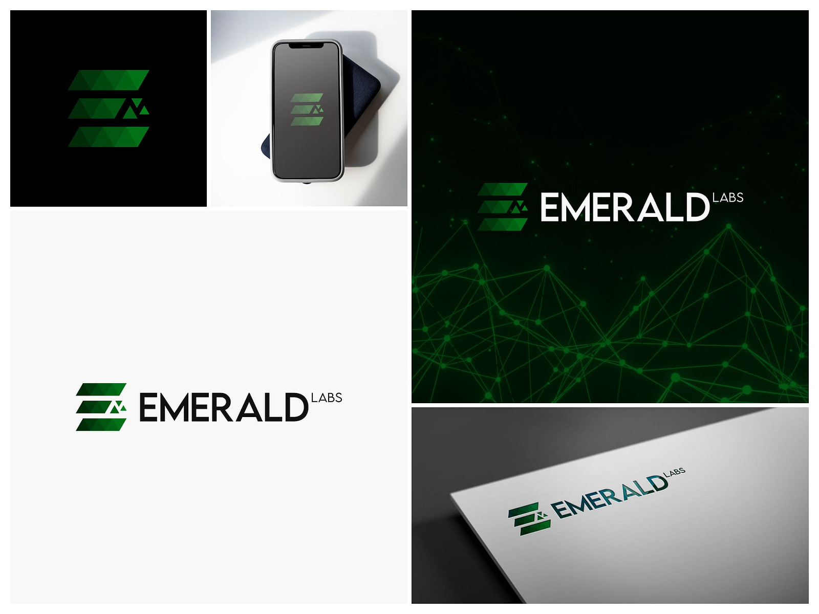 Emerald Labs Mobile App Development Logo Design by Serhii Rovner on ...