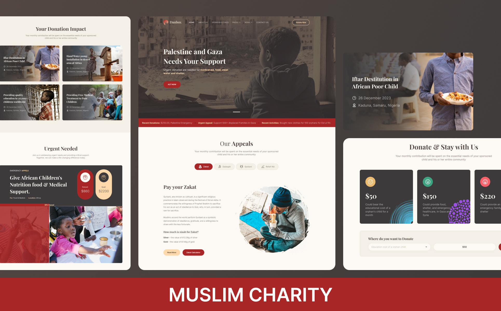 Danbox- Orphanage Foundation Website by Khandaker Rasel on Dribbble
