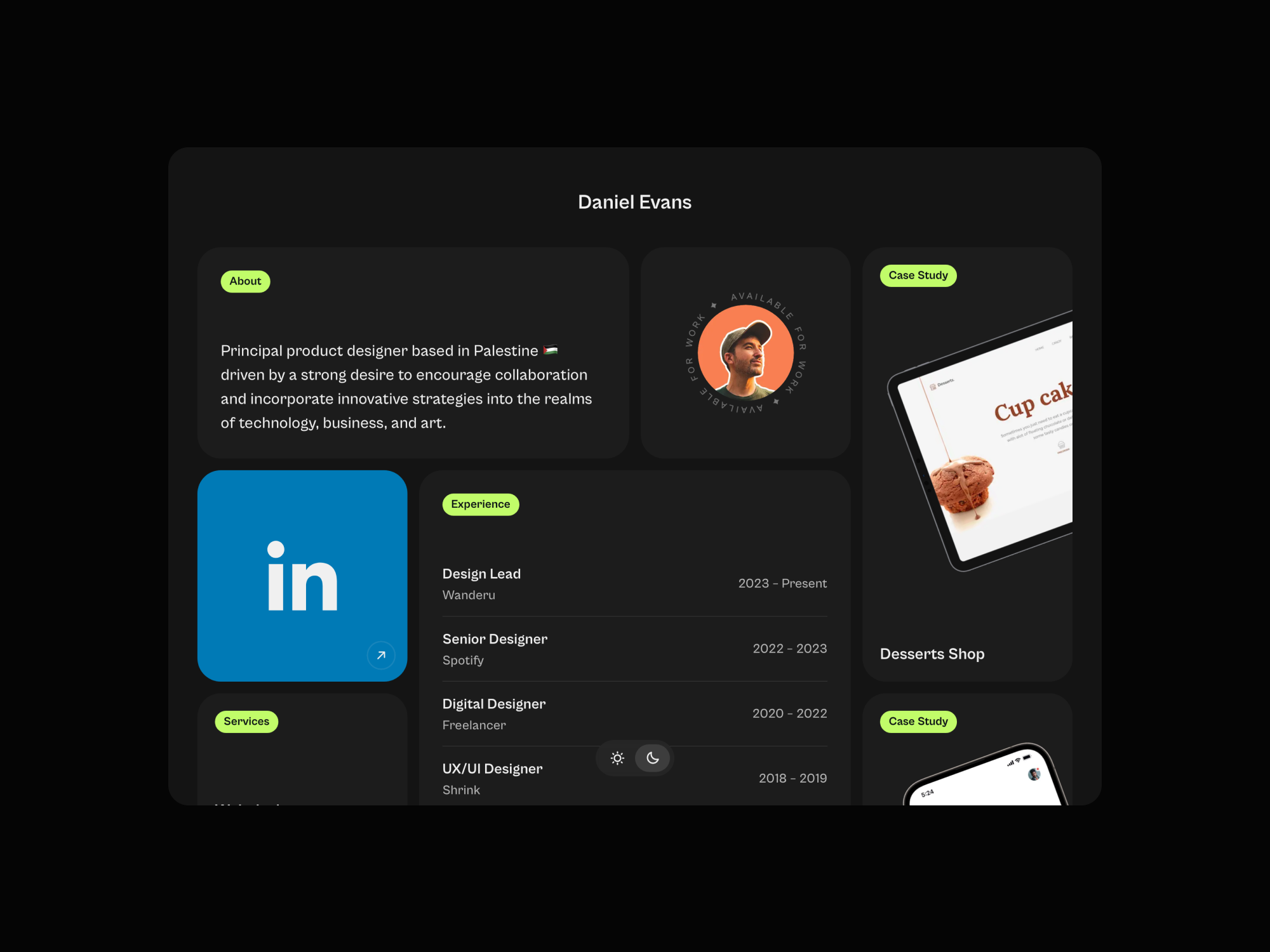 BenBox – Bento-box Portfolio Website by Tamer Magdy on Dribbble