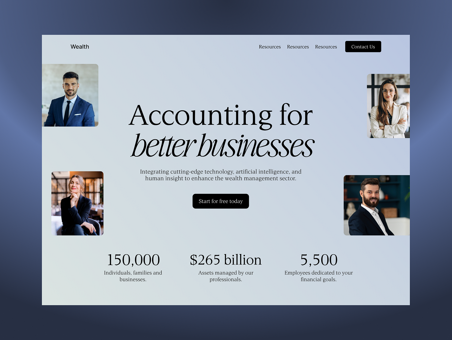 Accounting Software Financial Management website design by Giuliana ...