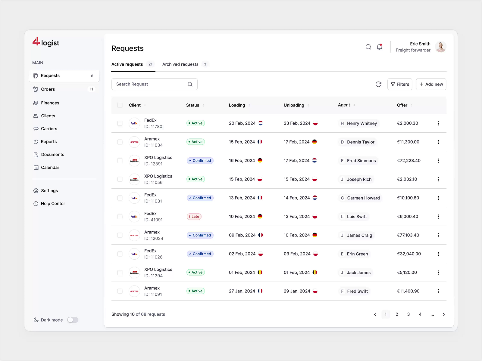 CRM system redesign by Nikole M on Dribbble
