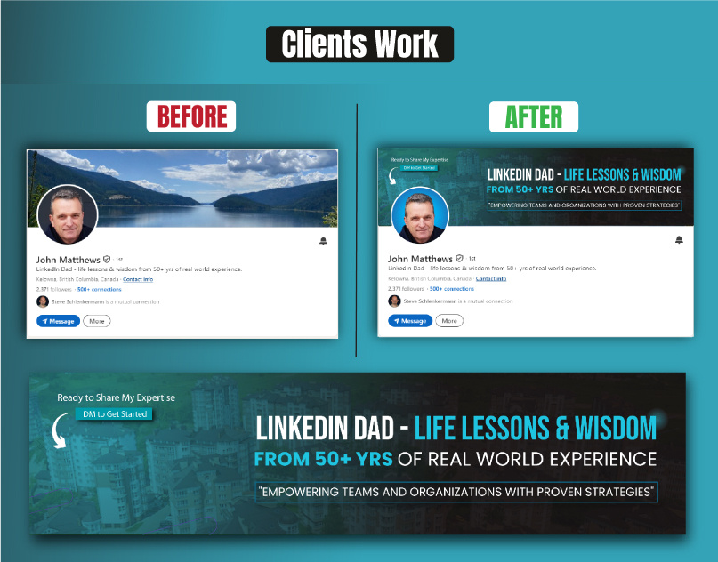 LinkedIn Banner Design For Client. by MD. Abdul Ratin Shibbir on Dribbble
