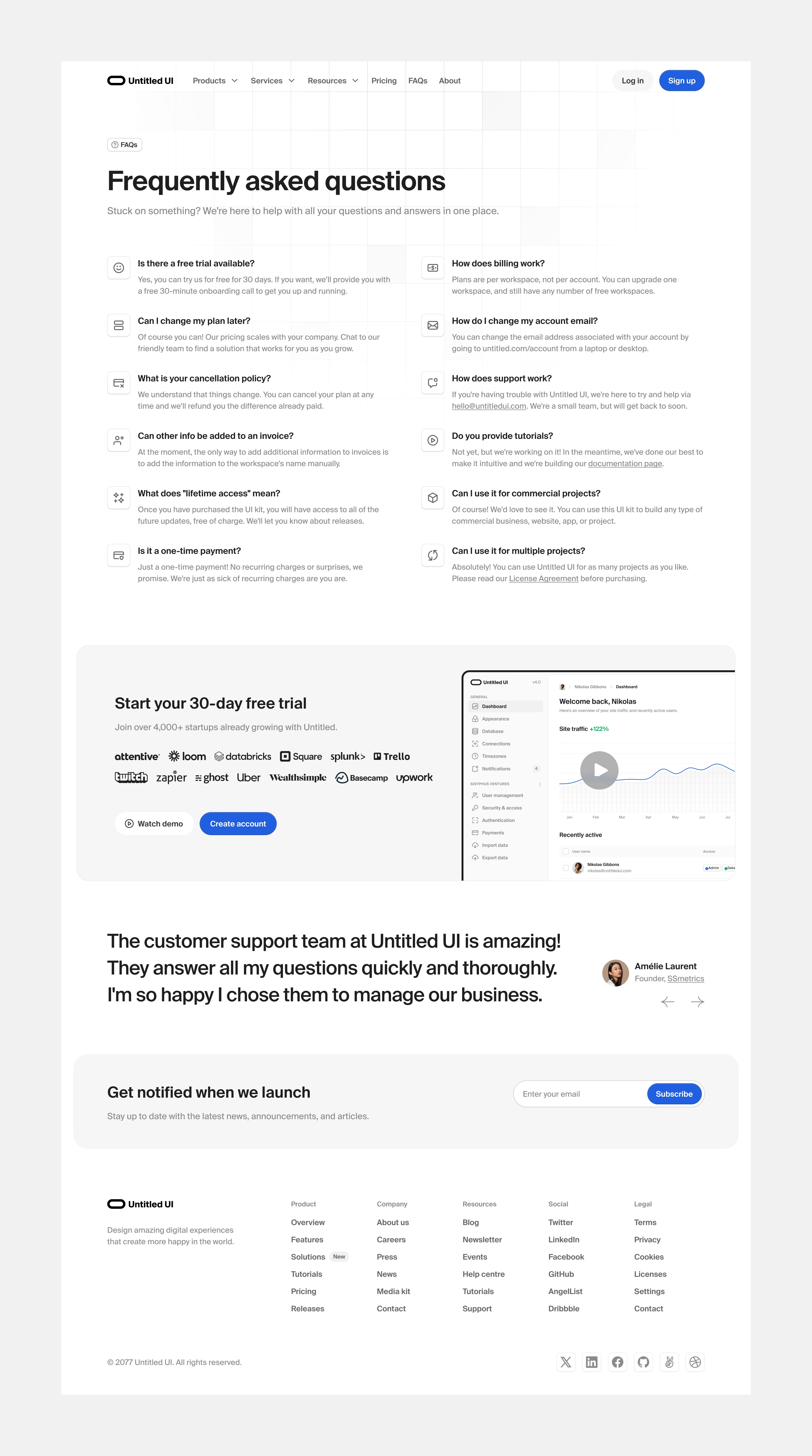 Frequently asked questions (FAQs) — Untitled UI by Jordan Hughes® on ...