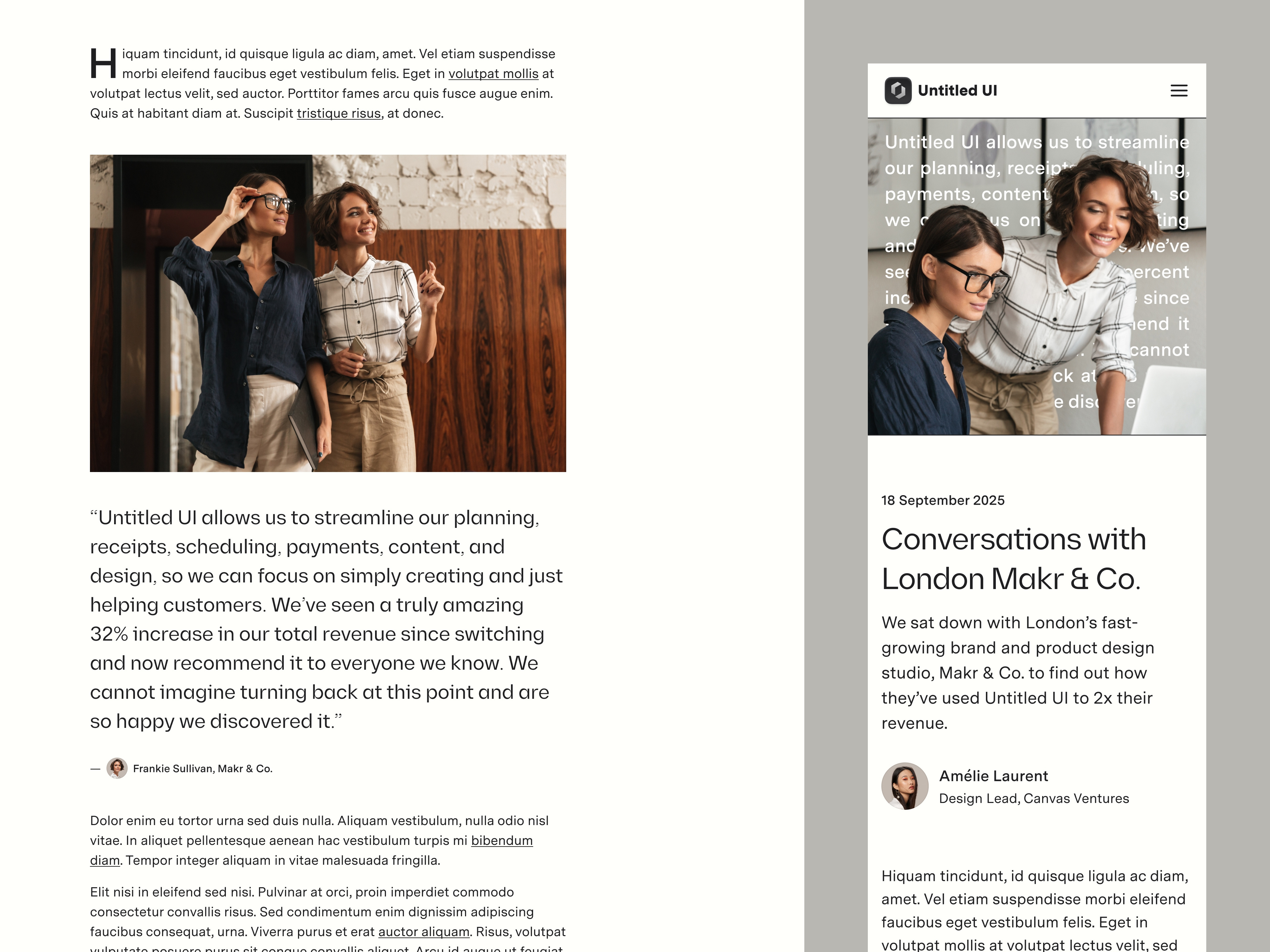 Minimal blog — Untitled UI by Jordan Hughes® on Dribbble