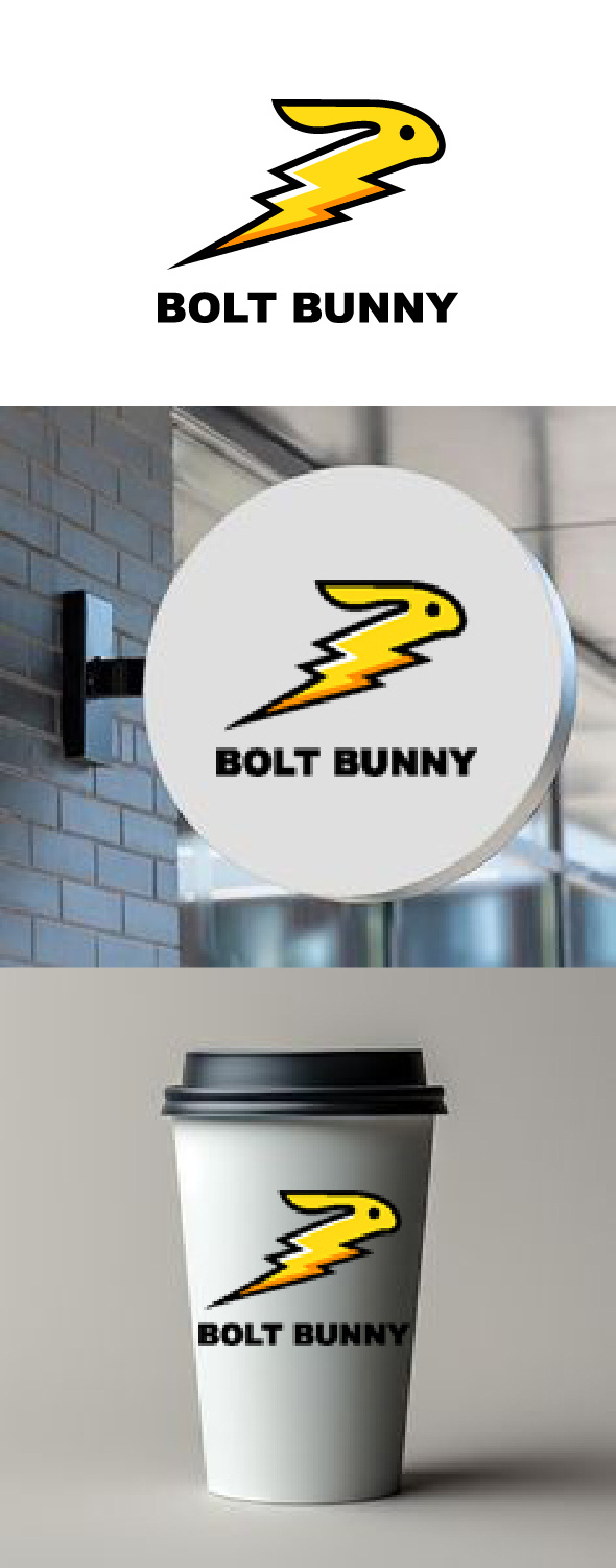 lightning bunny logo design by ibnu qoyyim on Dribbble