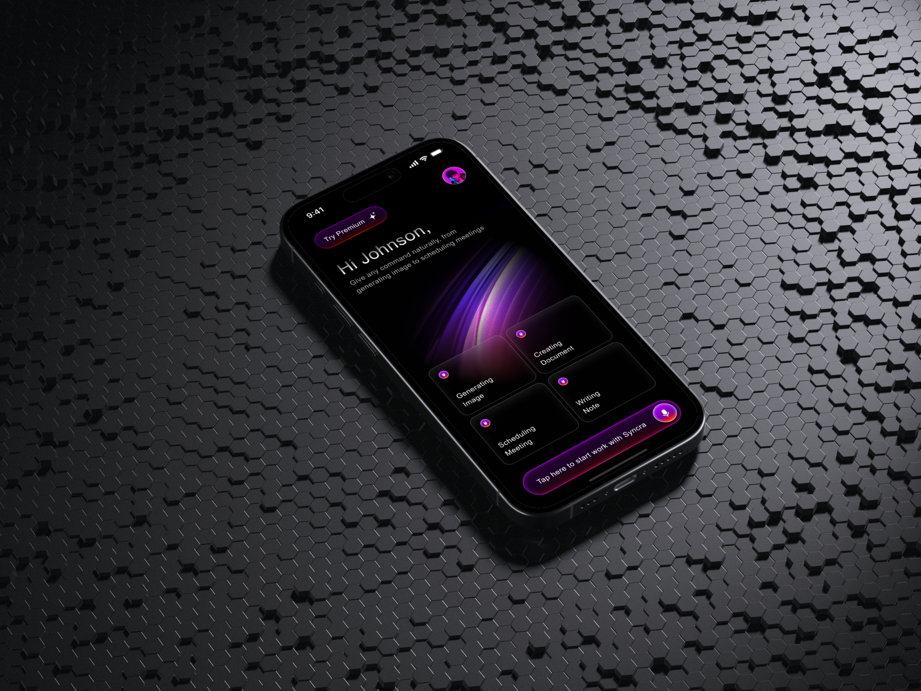 Syncra - AI Artificial Intelligence Voice Command Mobile App by Adhiari ...
