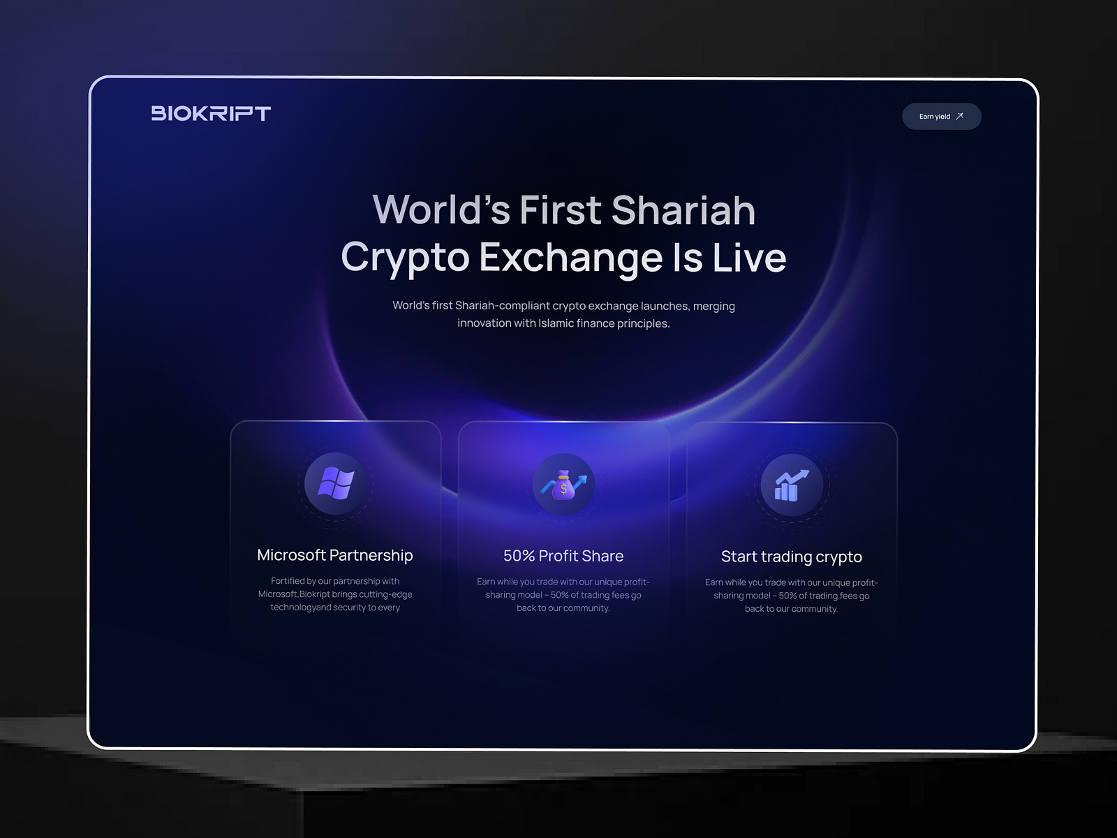 Crypto Landing Page by Farid Hossain on Dribbble