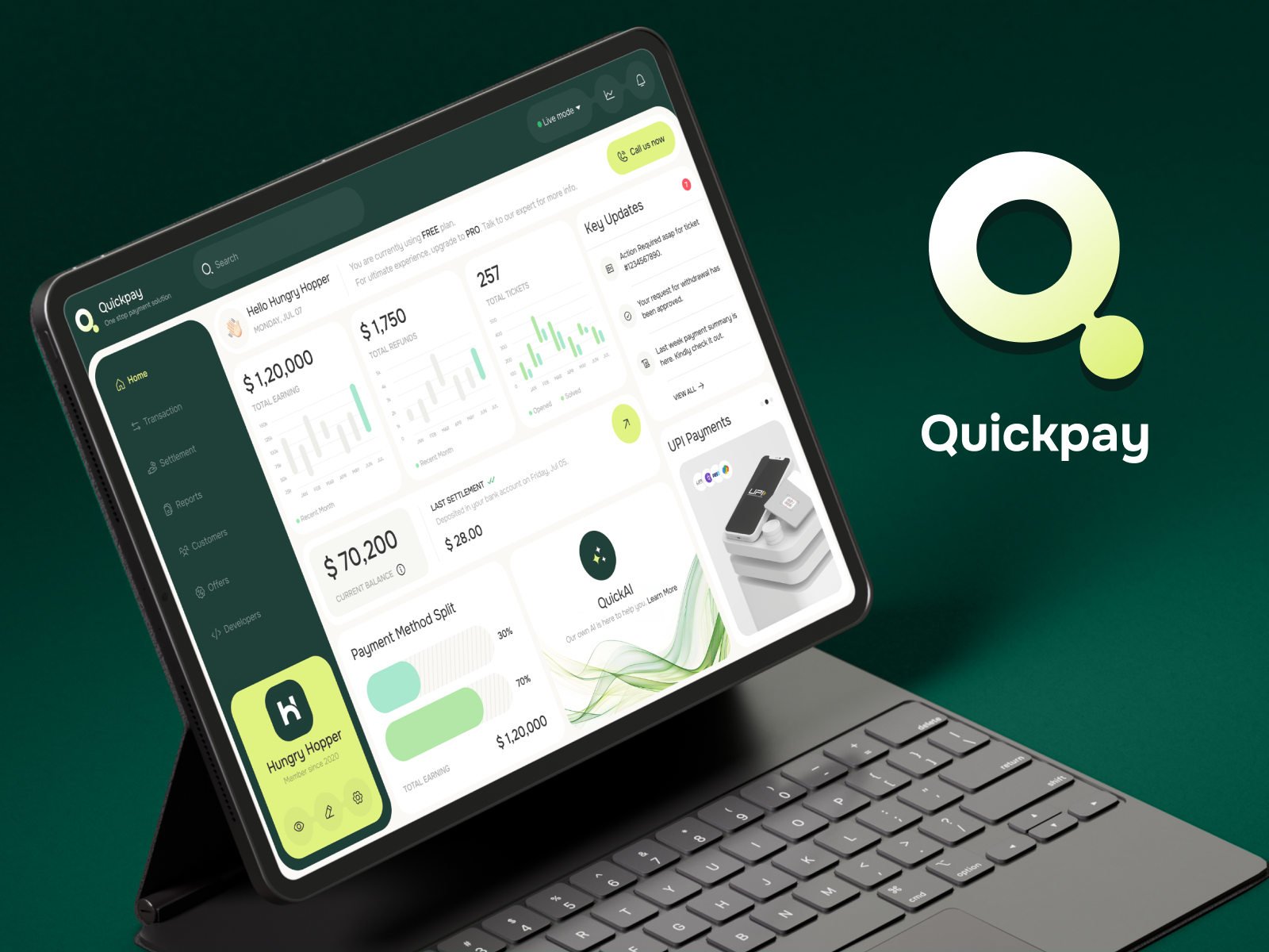 Quickpay - One stop payment solution by White Orange Software on Dribbble