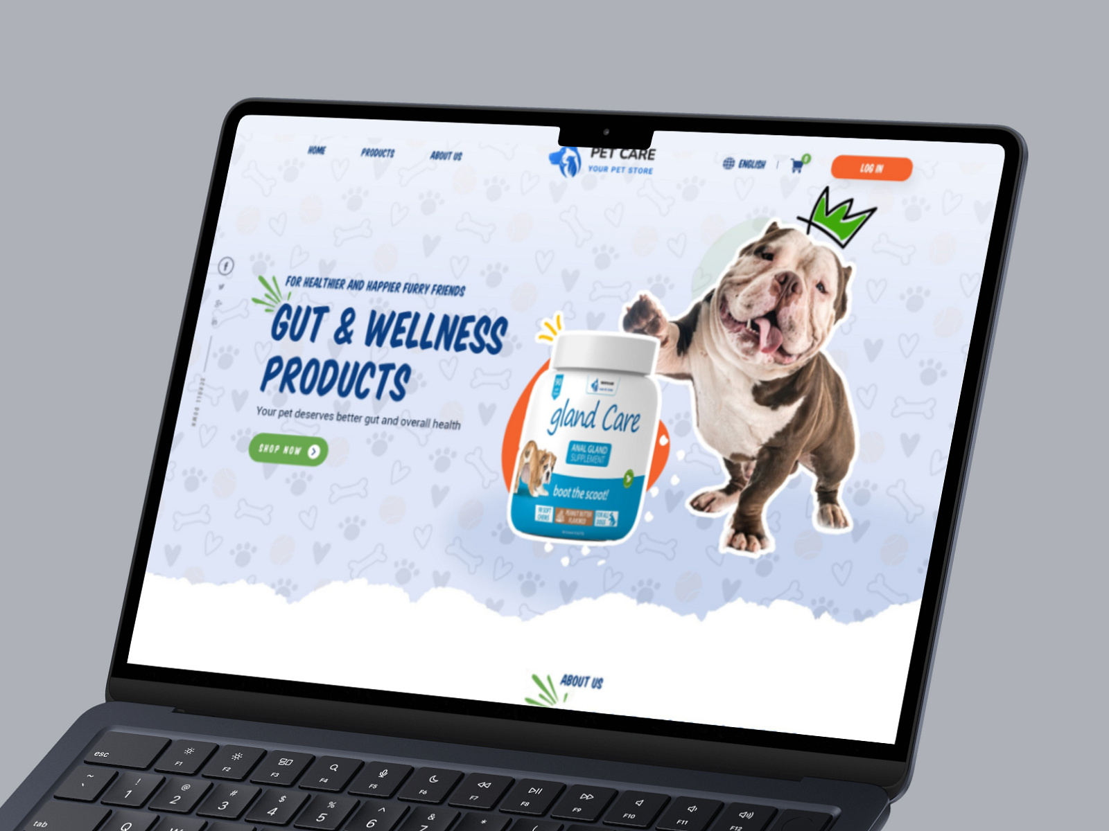 Dog supplement web Header Design by Header Expert on Dribbble