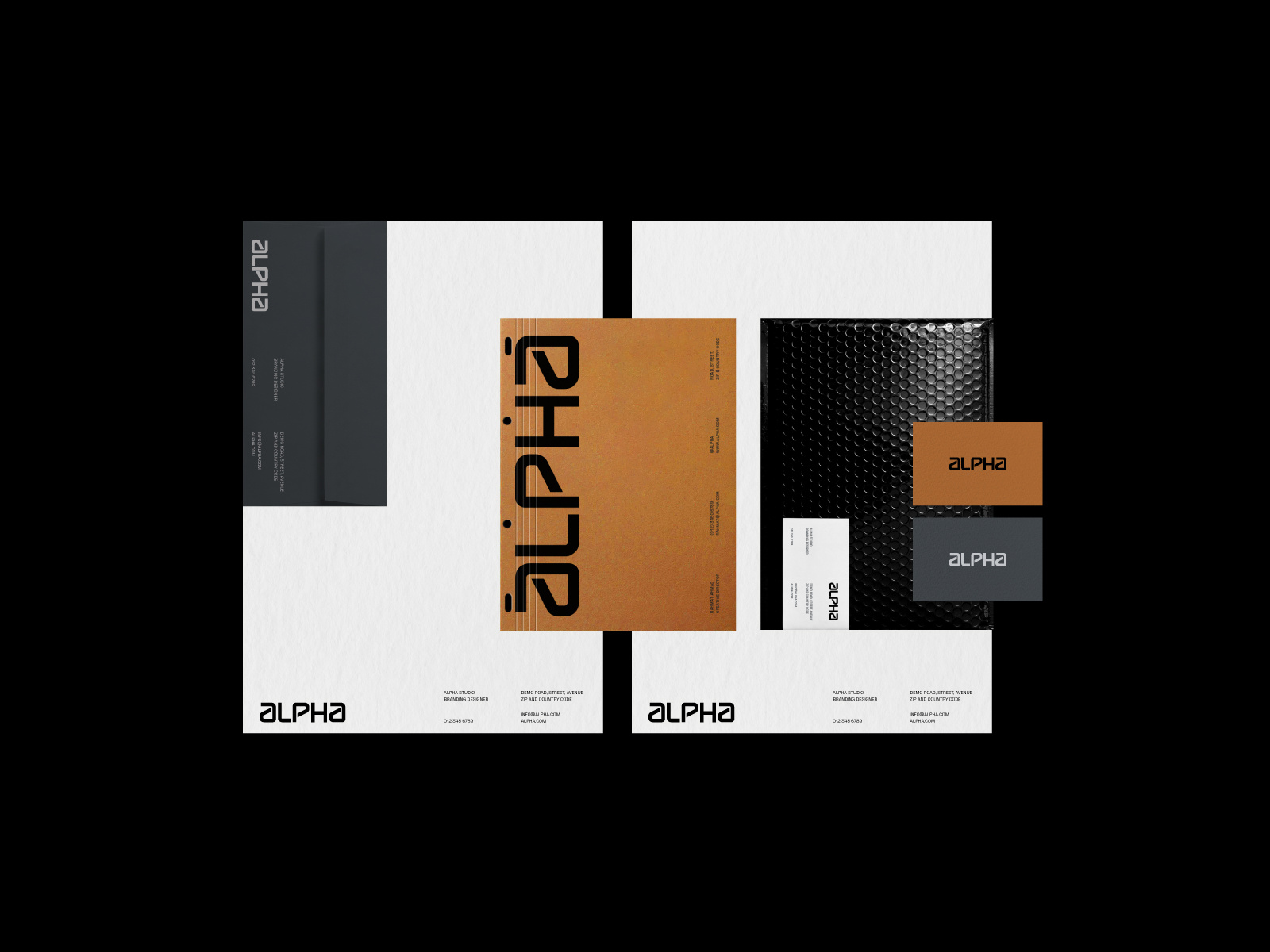 Alpha - Software Company Brand Identity by Jahid Hasan | Logo & Brand Designer on Dribbble