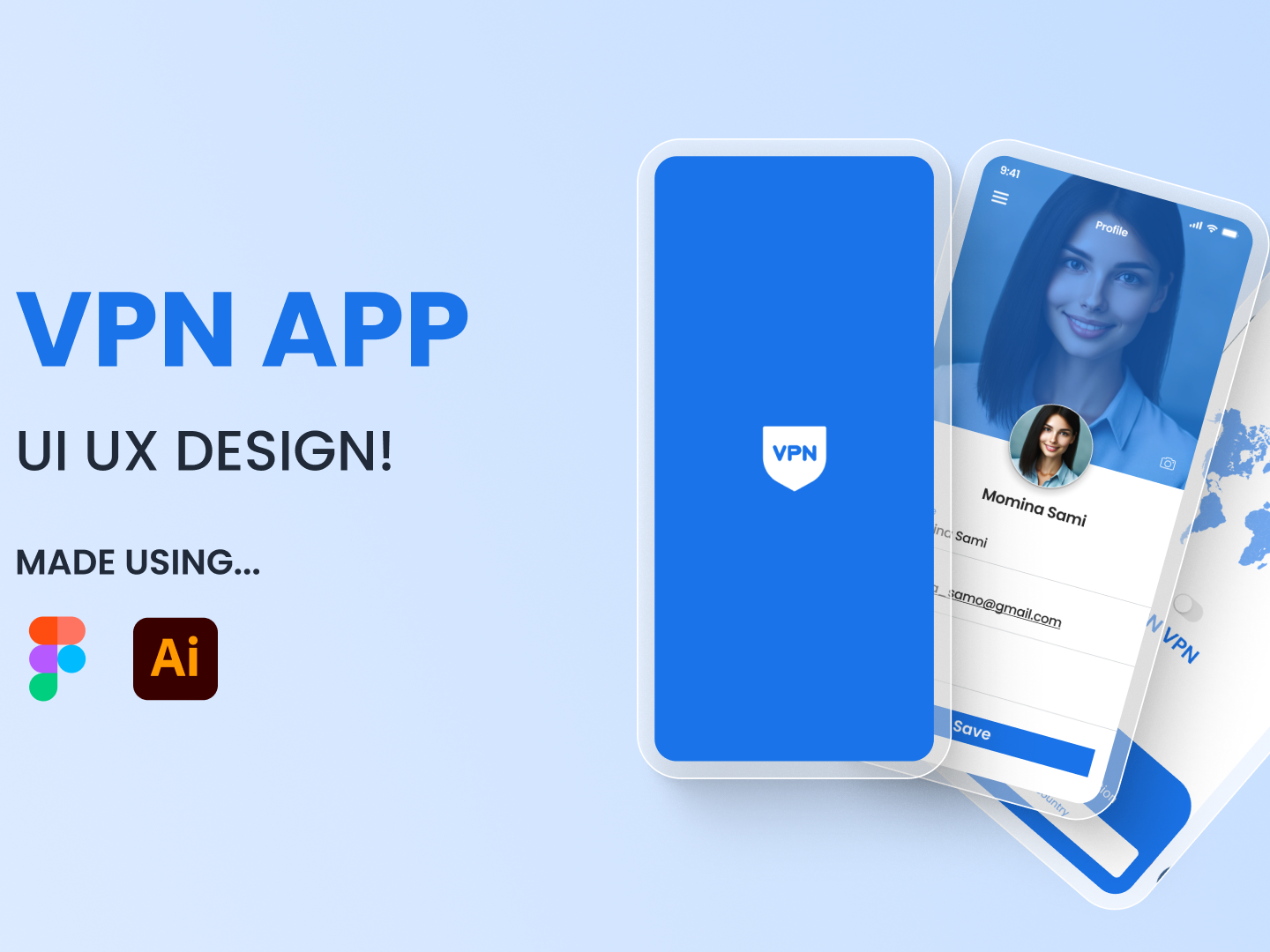 Vpn App Ui By Sami On Dribbble