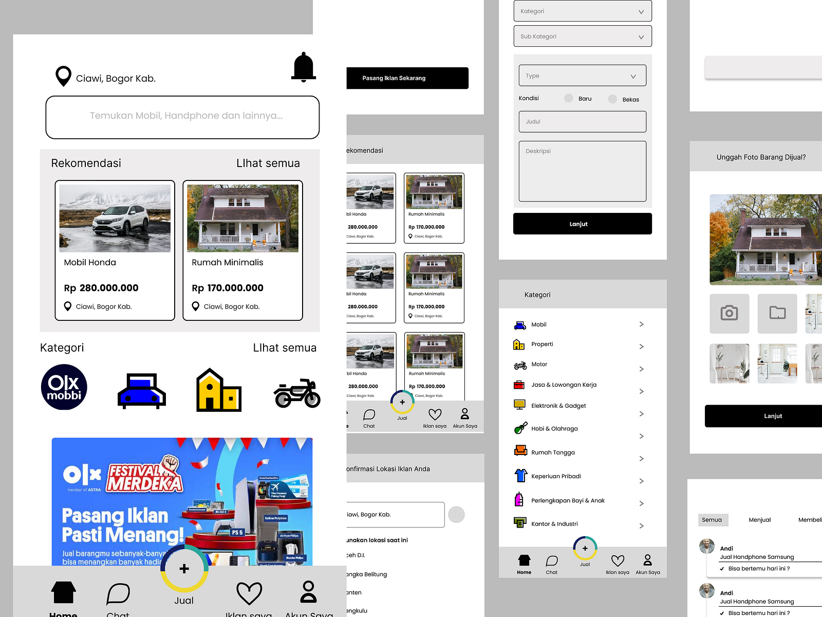 Redesign OLX Indonesia by M. Saepul Bahri on Dribbble