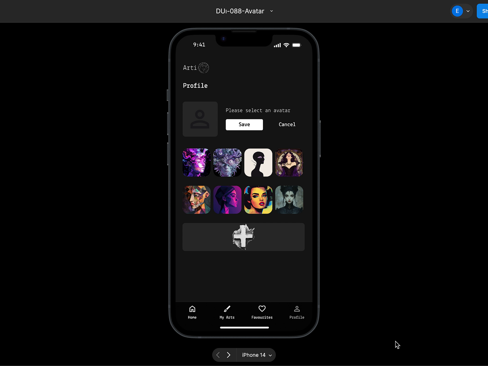 How I Designed ArtiSphere Avatar Selection Page by Eda Hazal Tümer on ...