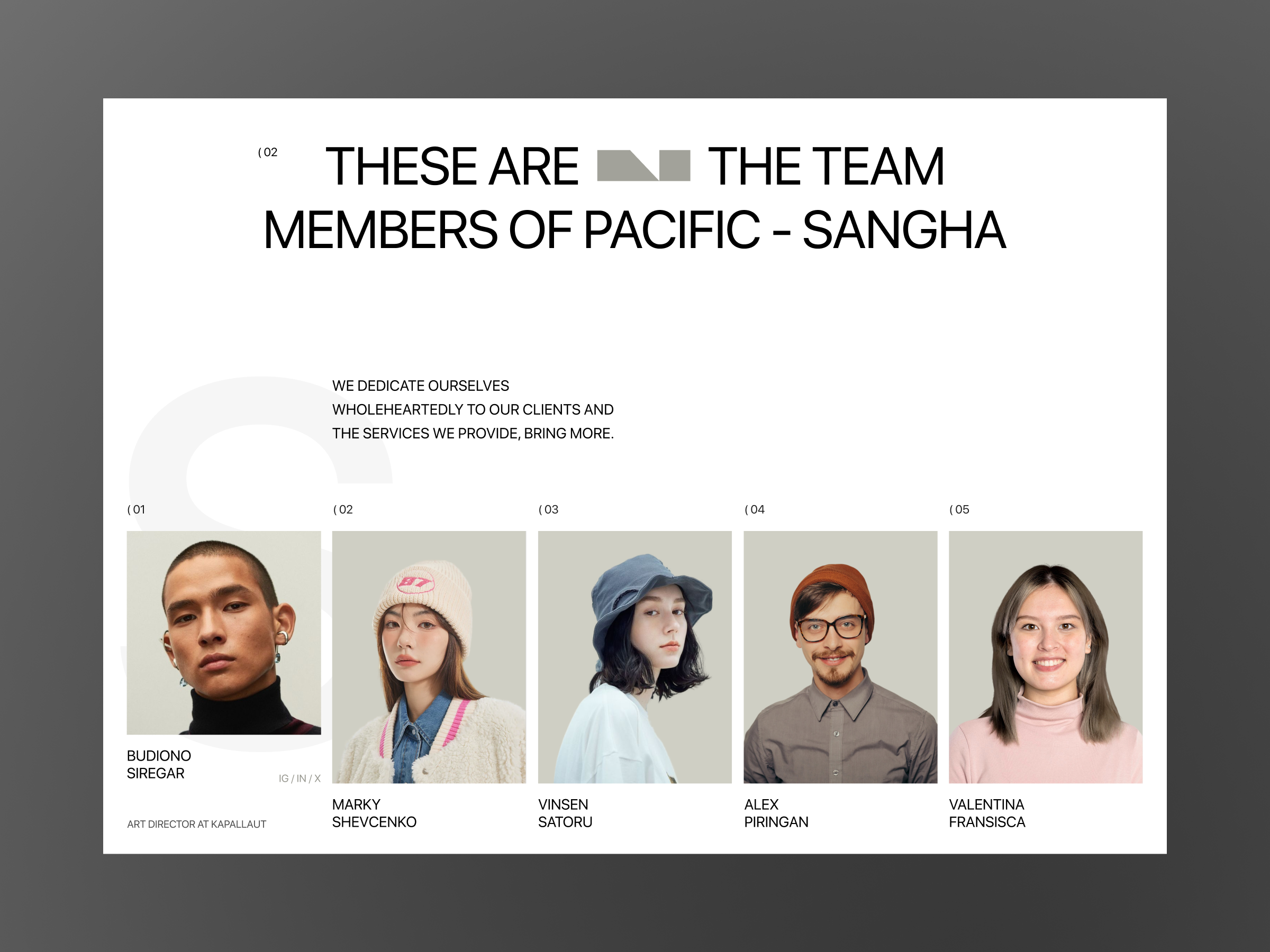 Pasific Sangha - Architecture Landing Page by Andika Bagass on Dribbble