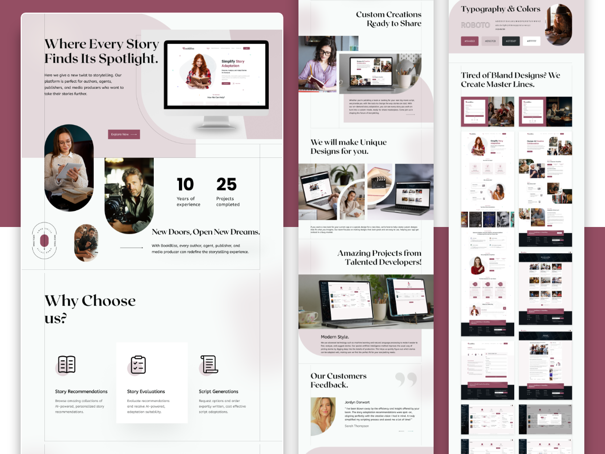 Storytelling Website by INEXTURE Solutions Limited on Dribbble
