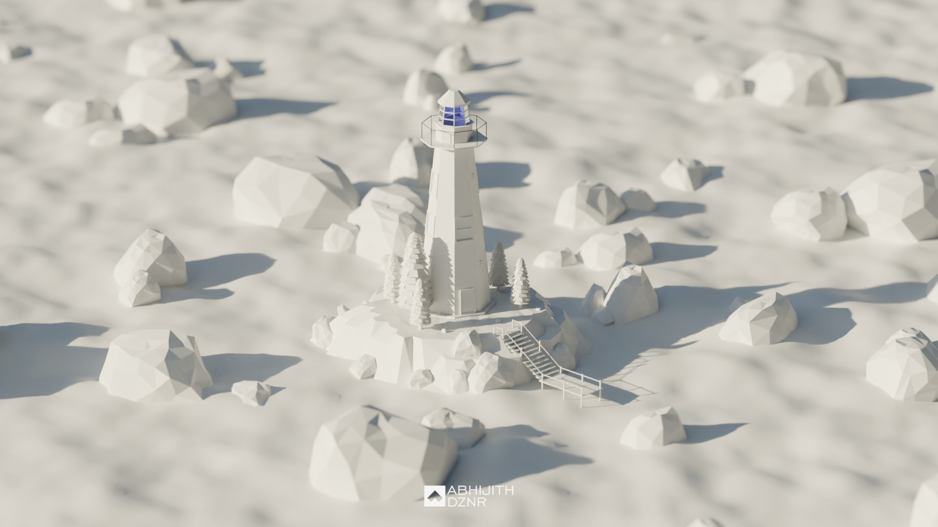 Lighthouse, Mini World by ABHIJITH K on Dribbble