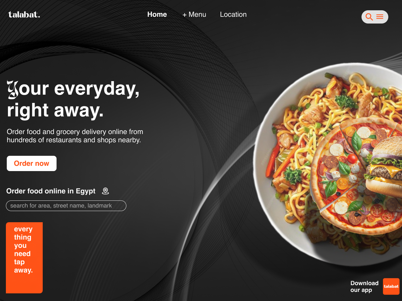 Talabat web by Cheto. on Dribbble