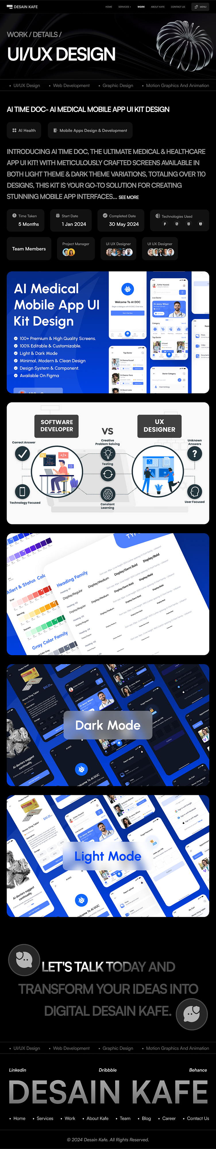 Agency website design - Work Details page by Md Moniruzzaman Monir on Dribbble