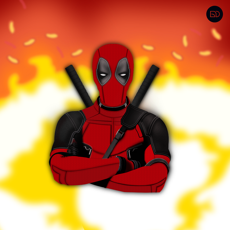 Deadpool 2D Ultra Realistic Design by Harry Bailey on Dribbble