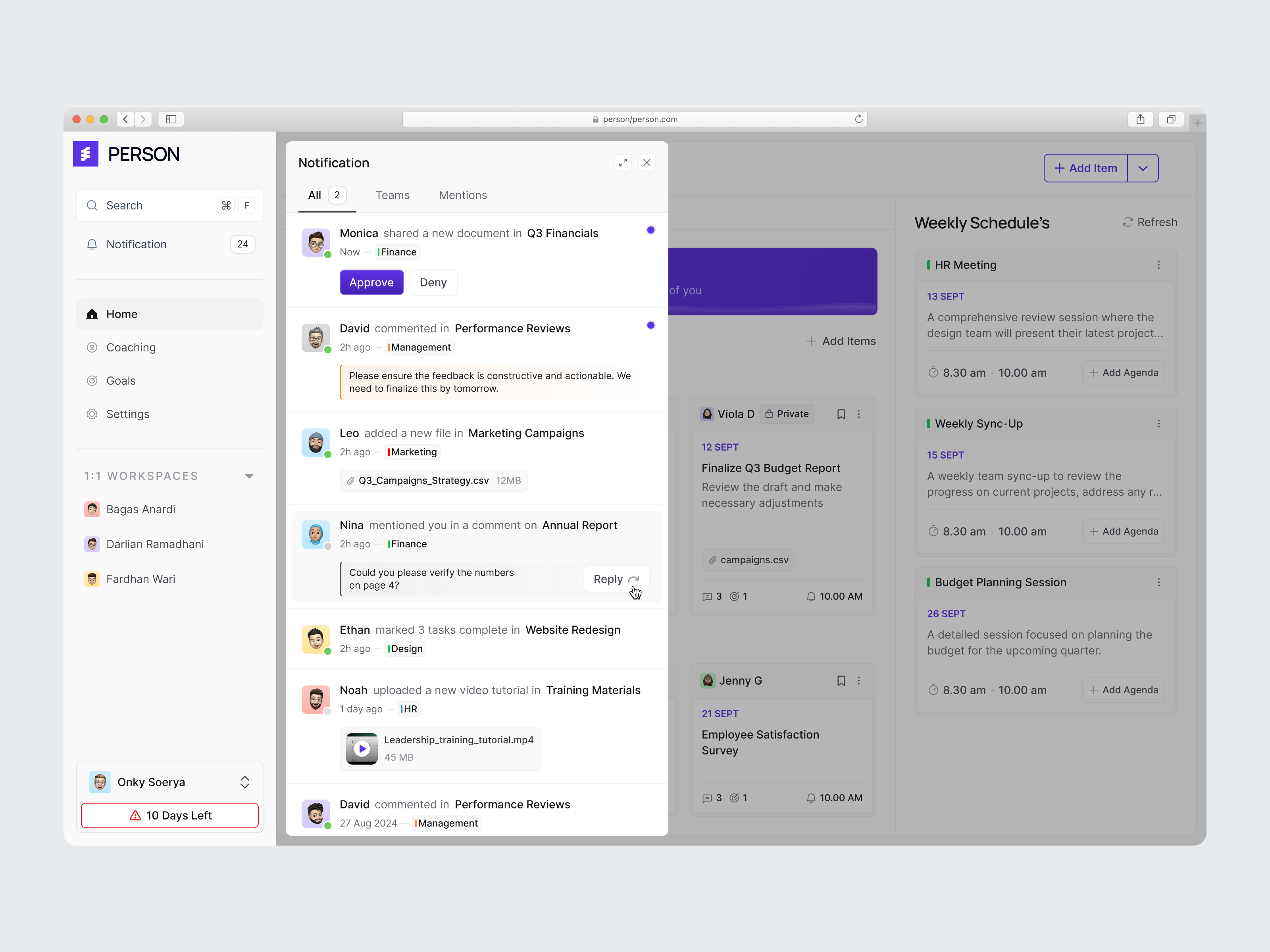 Person - Notification Page by Onky on Dribbble