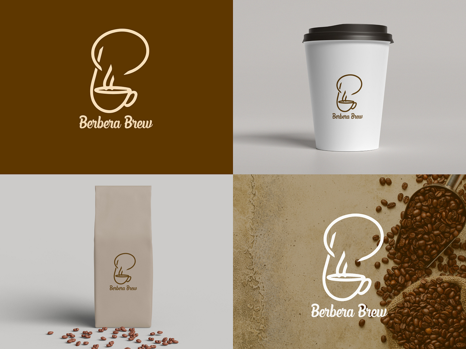 Coffee Brand Logo | Berbera Brew Logo by Dakshi Designs on Dribbble