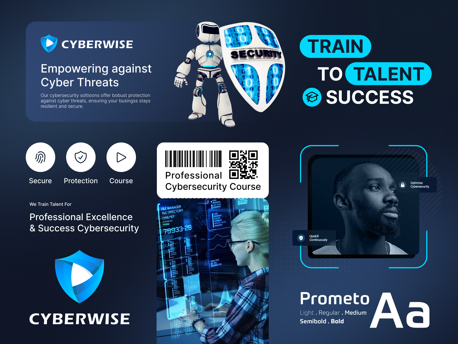 Cyber Security Logo - CYBERWISE by SAS DESIGNS on Dribbble