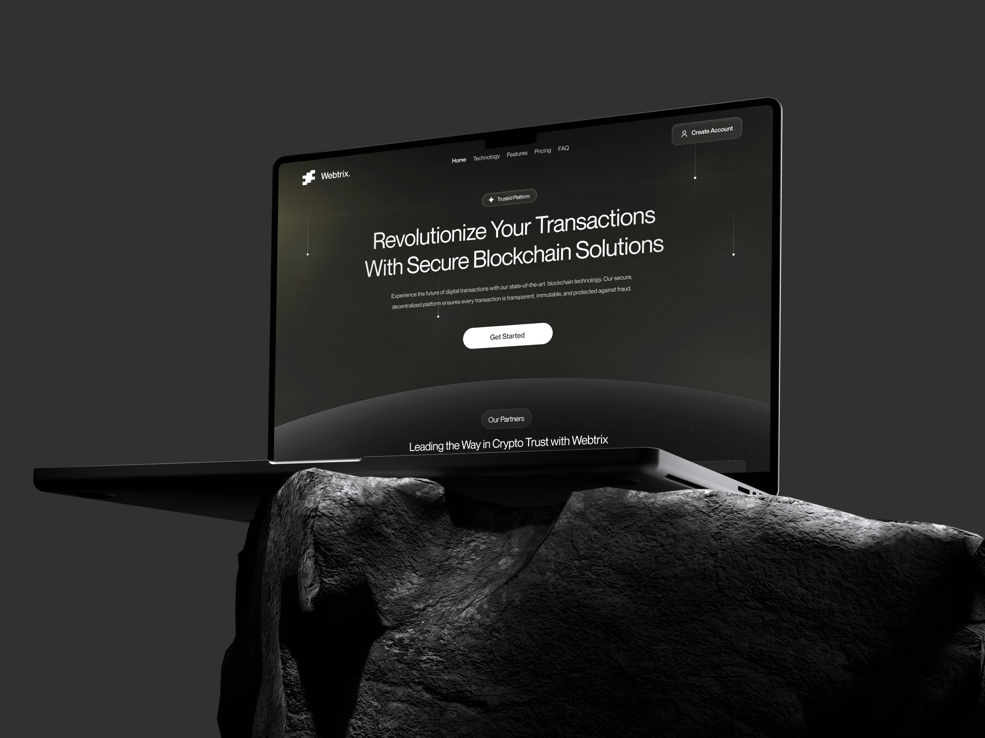 Webtrix - Web3 Finance Blockchain Platform Landing Page by Teguh Irvan Ariyanto for Korsa on ...