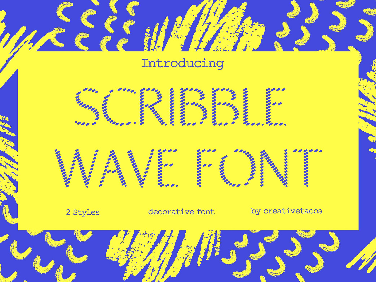 Scribble Wave Font Pack by Creativetacos on Dribbble