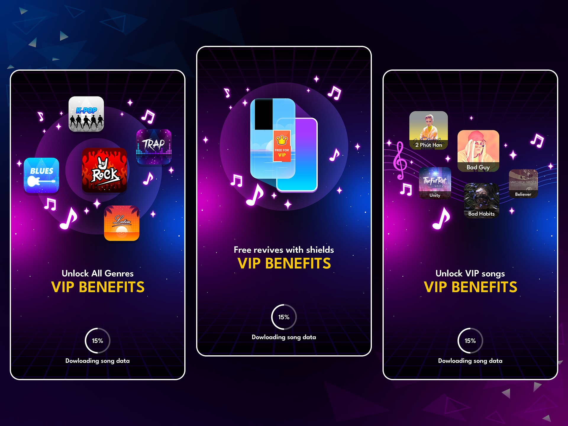 Piano Classic Tiles: UI/UX by Alien3287 on Dribbble