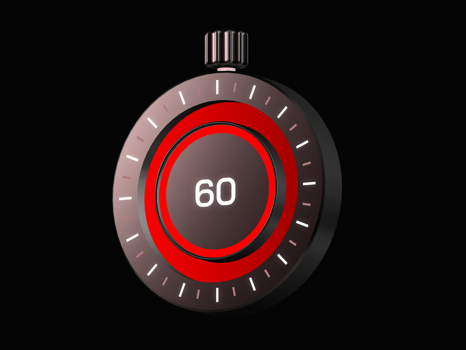 Digital 3D Stopwatch made in Spline Design by itsDavid on Dribbble