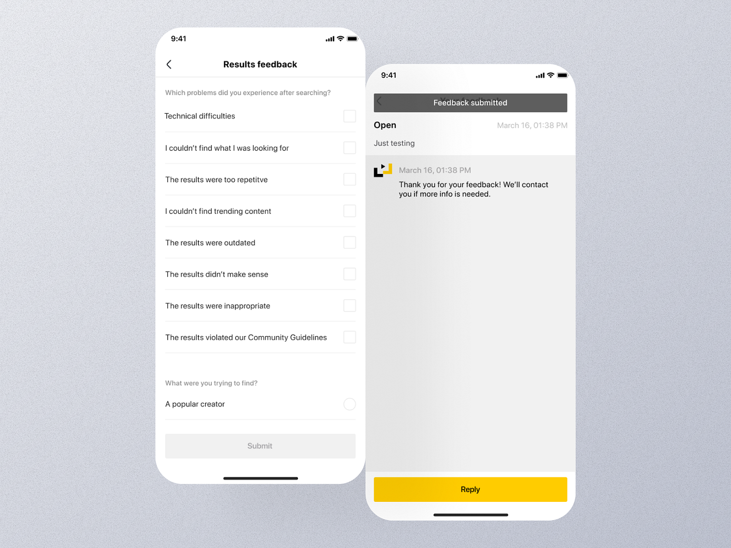 Feedback Mobile App Ui by UI Ants on Dribbble
