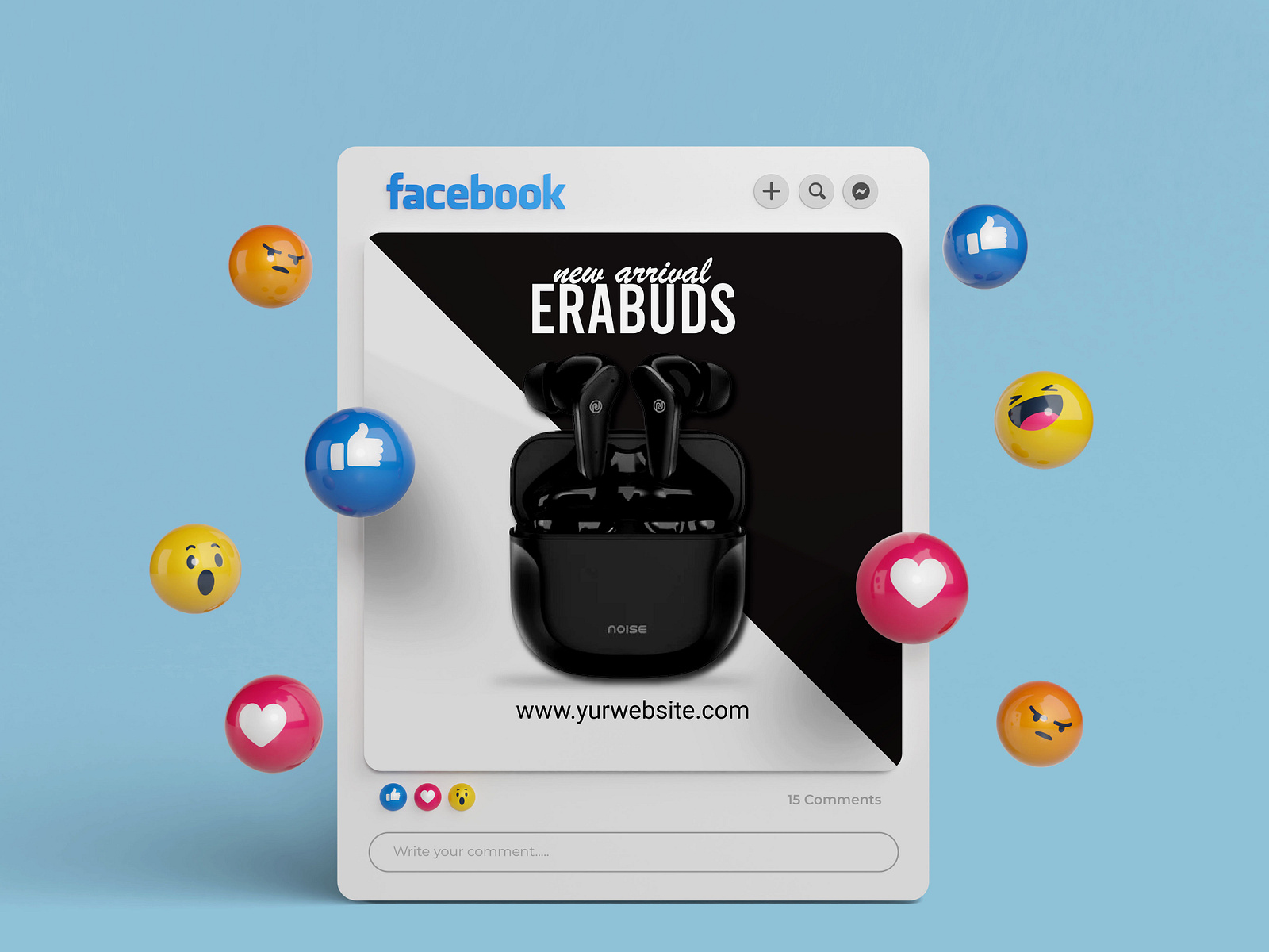 Earbuds Banner Design by Md Hridoy on Dribbble