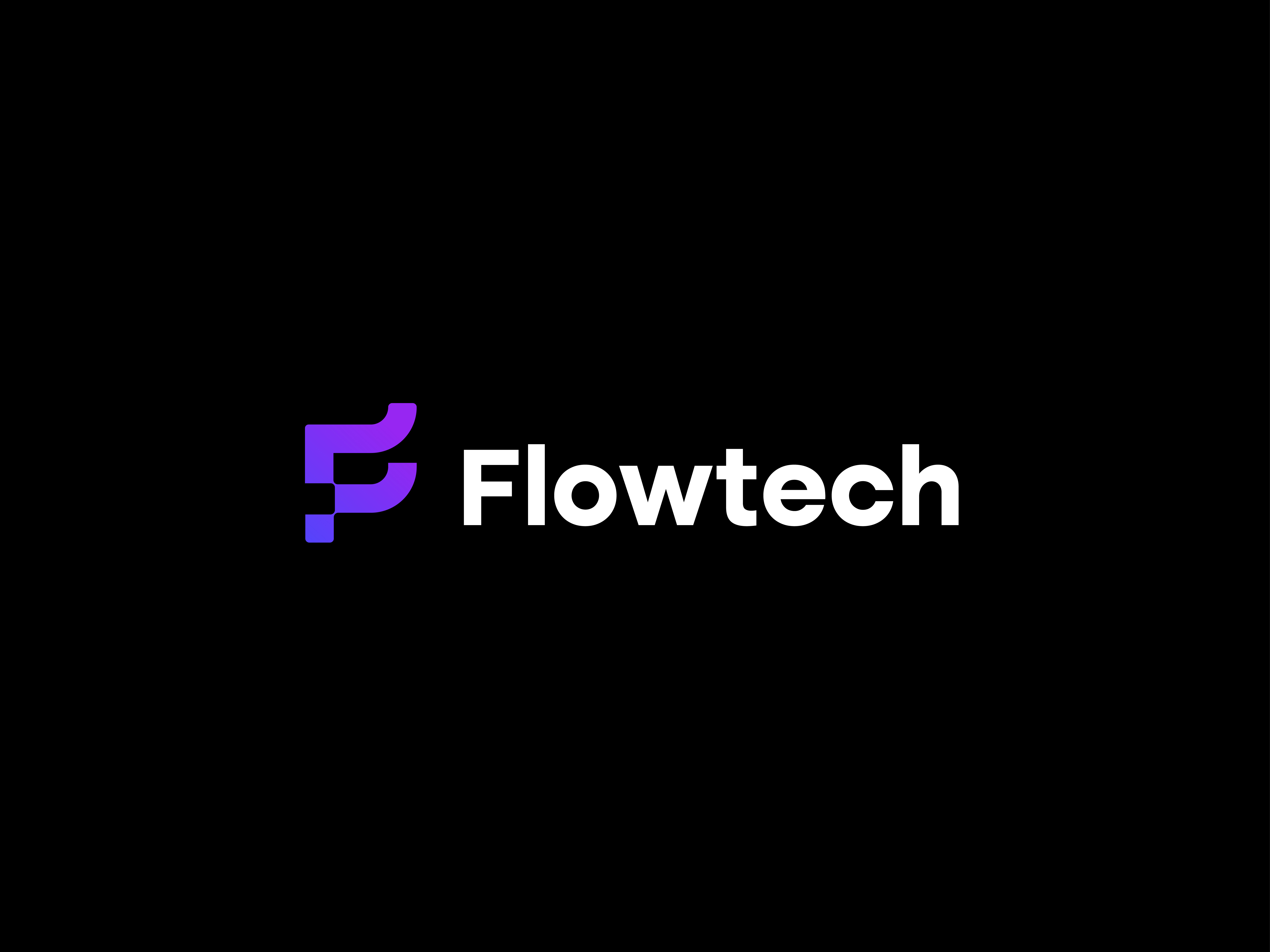 flowtech, logo design, branding by Nusrat Jahan- Logo Designer on Dribbble