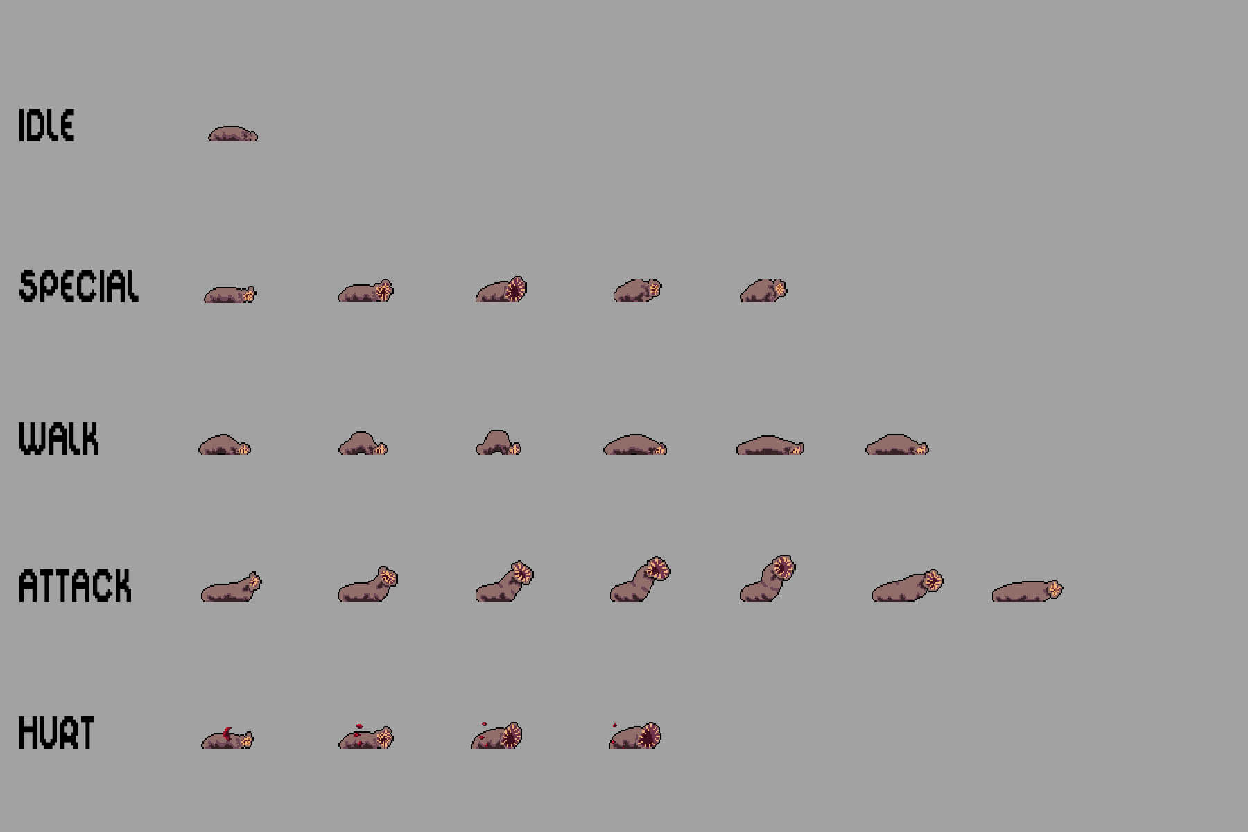 Mimic 2D Pixel Character Sprite Pack by 2D Game Assets on Dribbble