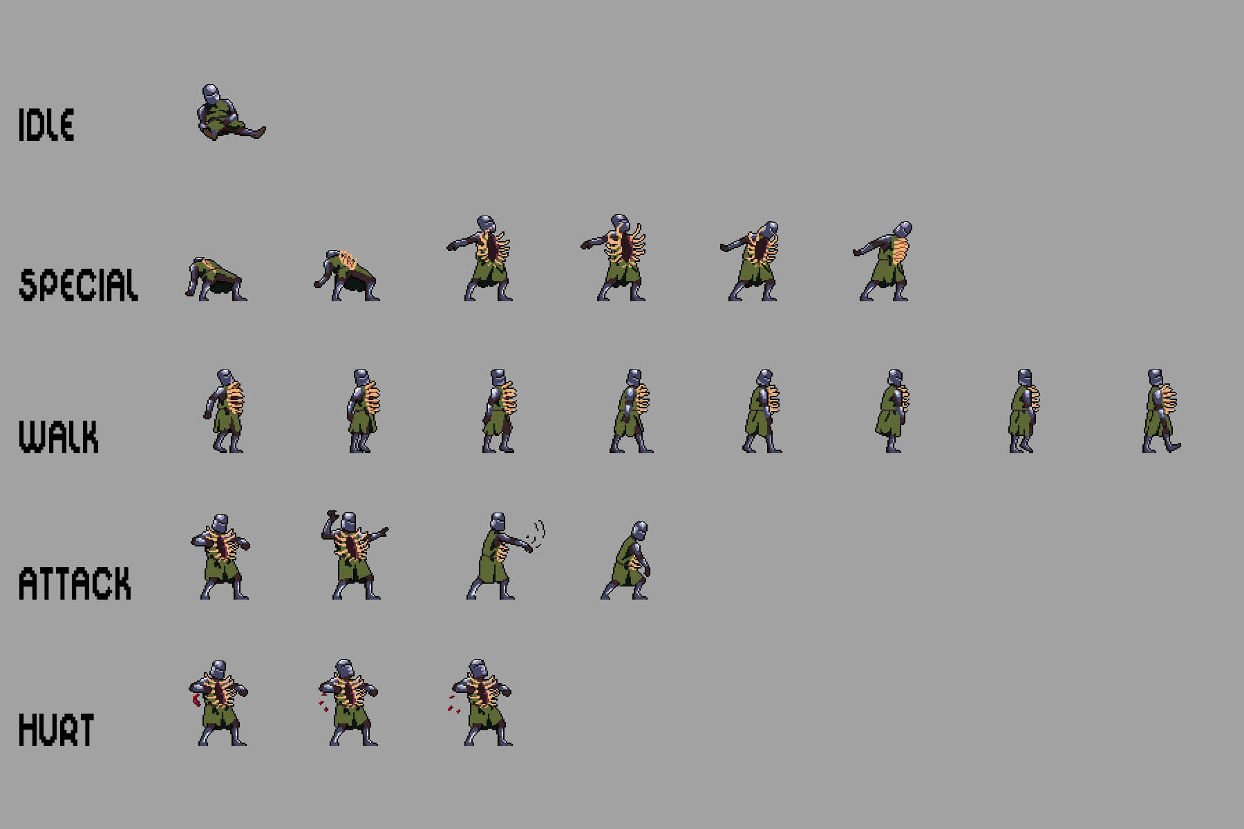 Mimic 2D Pixel Character Sprite Pack by 2D Game Assets on Dribbble