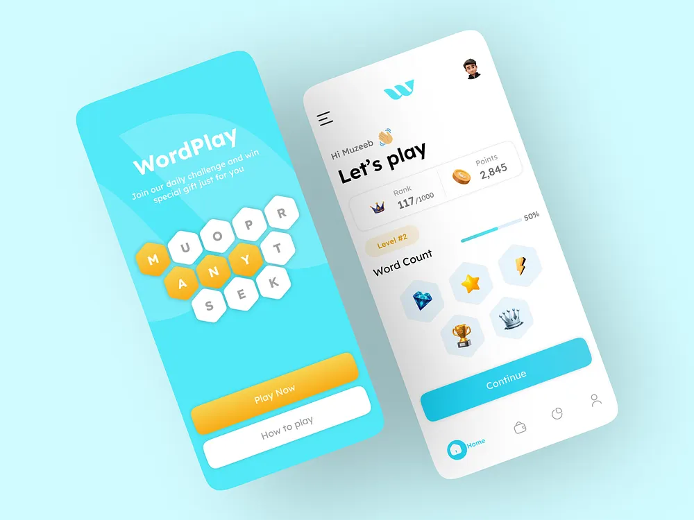 Puzzle Game UI designs, themes, templates and downloadable graphic ...