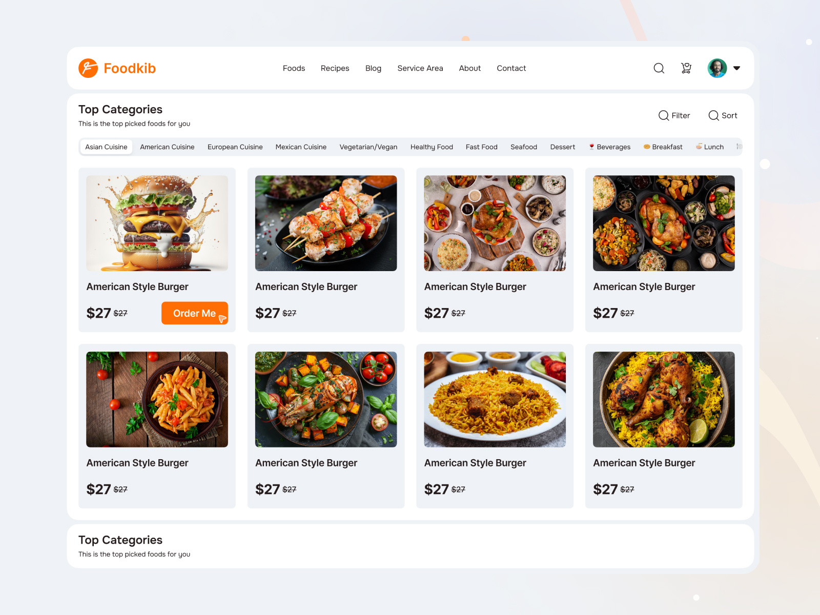 Food Delivery Website UI Design | Wow Rakibul by Rakibul 🏀 on Dribbble