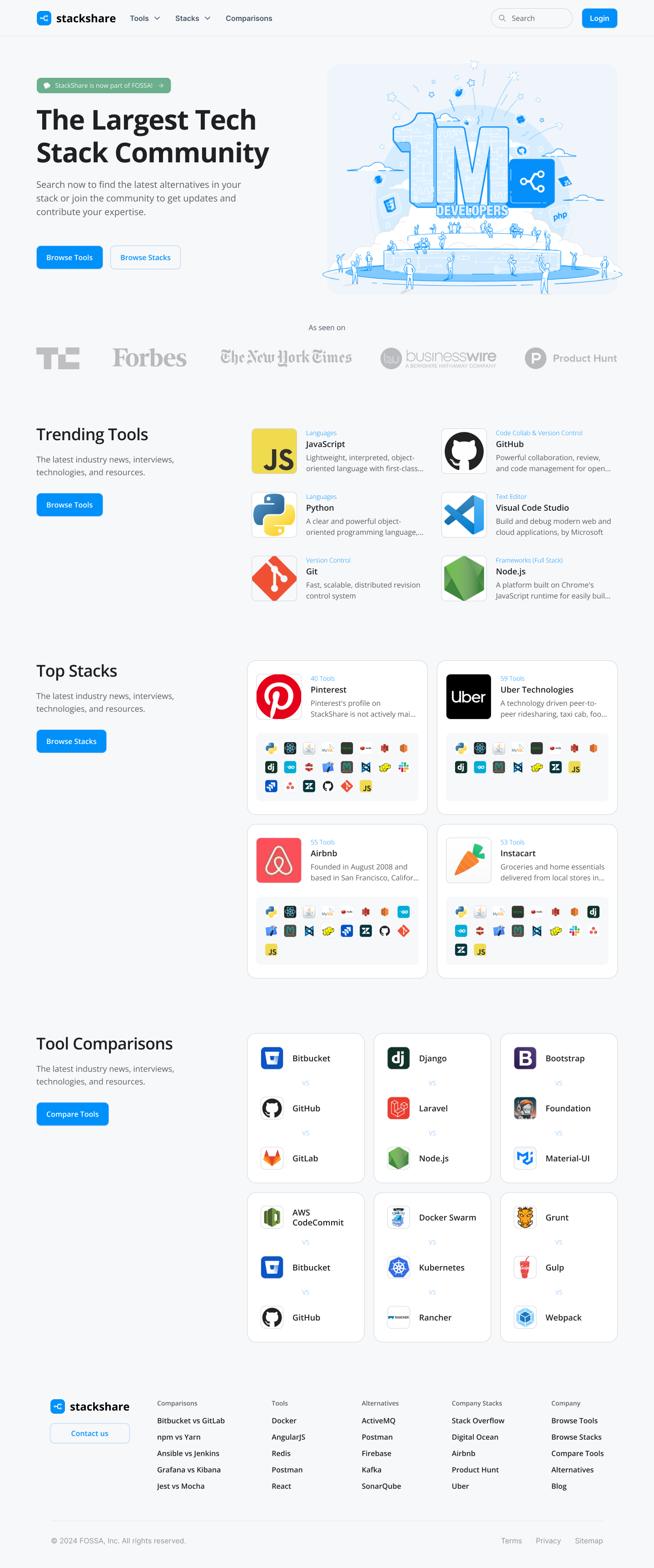 StackShare Redesign Concept by Collin D Johnson on Dribbble