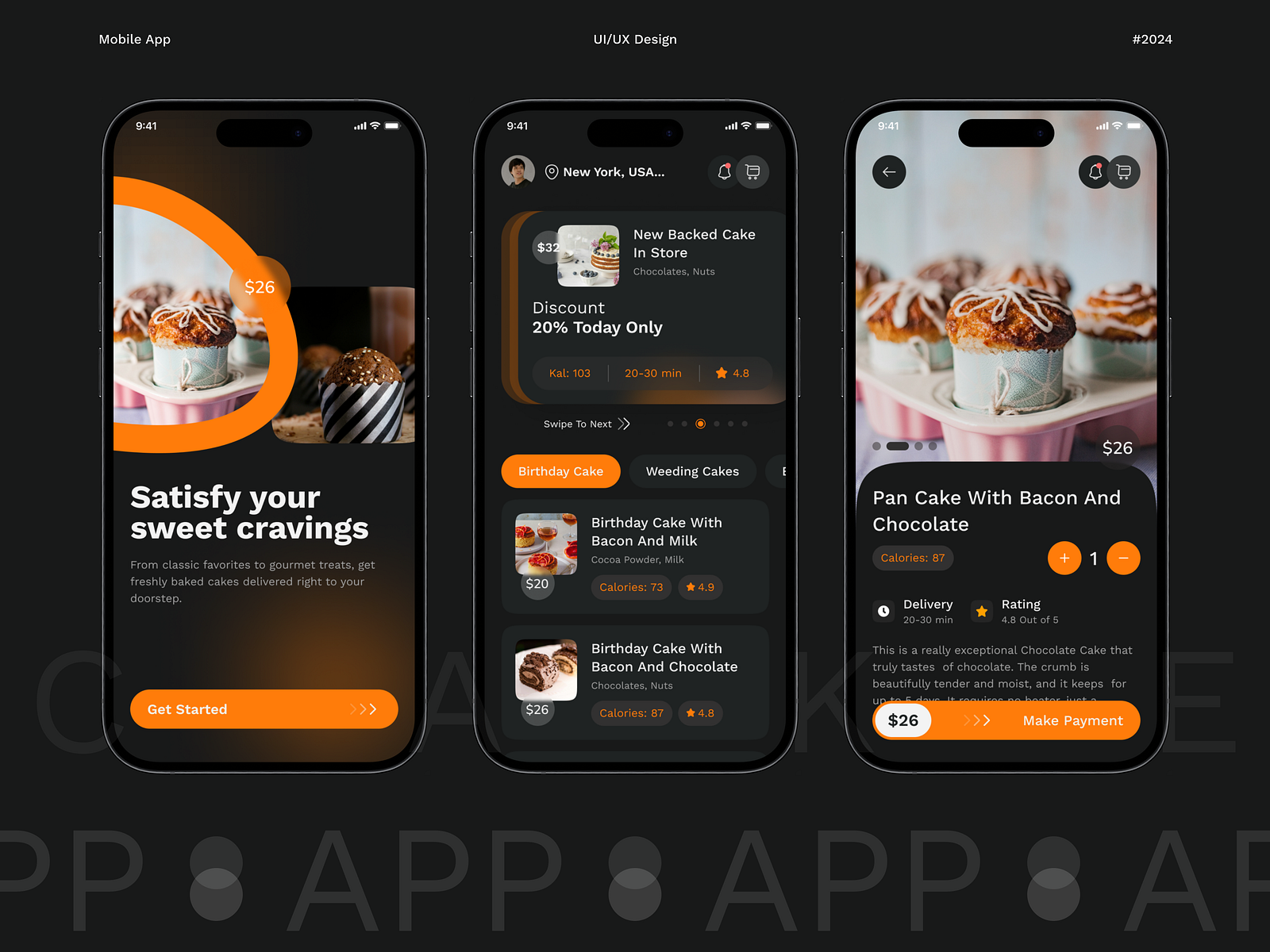 Cake Delivery Mobile App by Minhaj Sakib on Dribbble