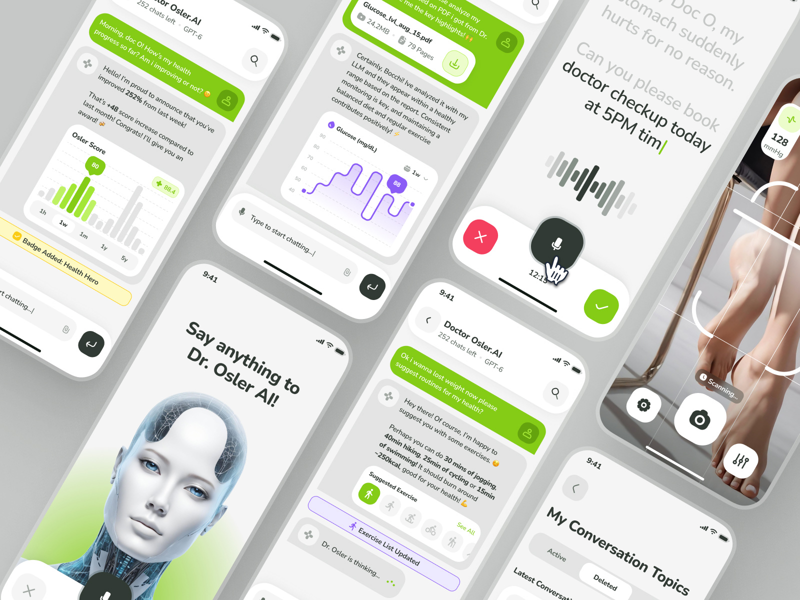 osler UI Kit: AI Telehealth App | Electronic Health Record EHR by ...