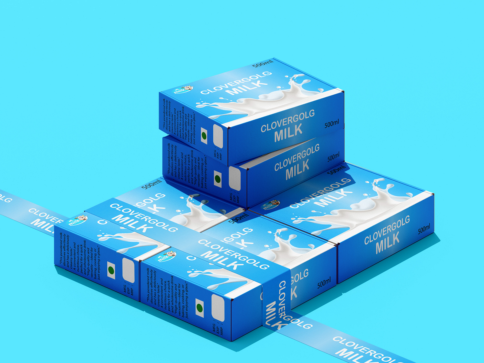 Milk Box Design by Priyan Chowdhury on Dribbble